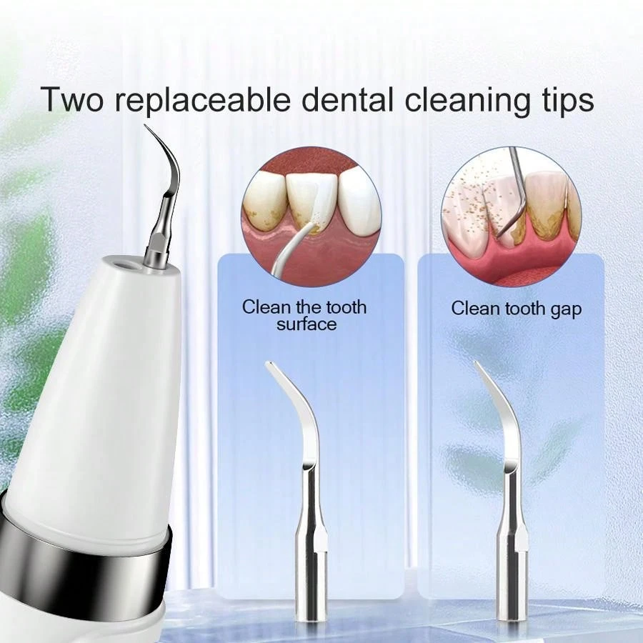 Ultrasonic Tooth Cleaner - Plaque Remover For Teeth Remove Teeth Stain ...