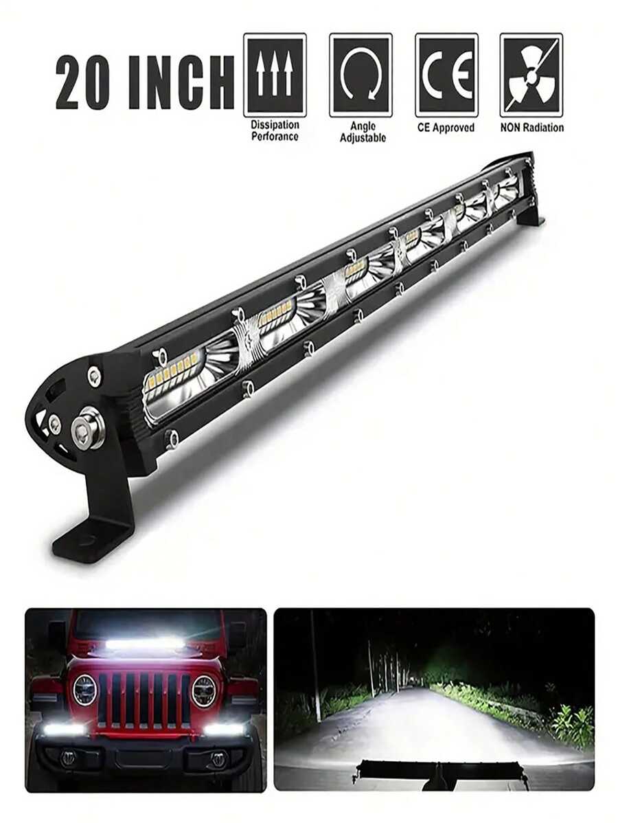 LED Work Light Ultra-thin Single Row LED Light Bar Suitable For Off ...