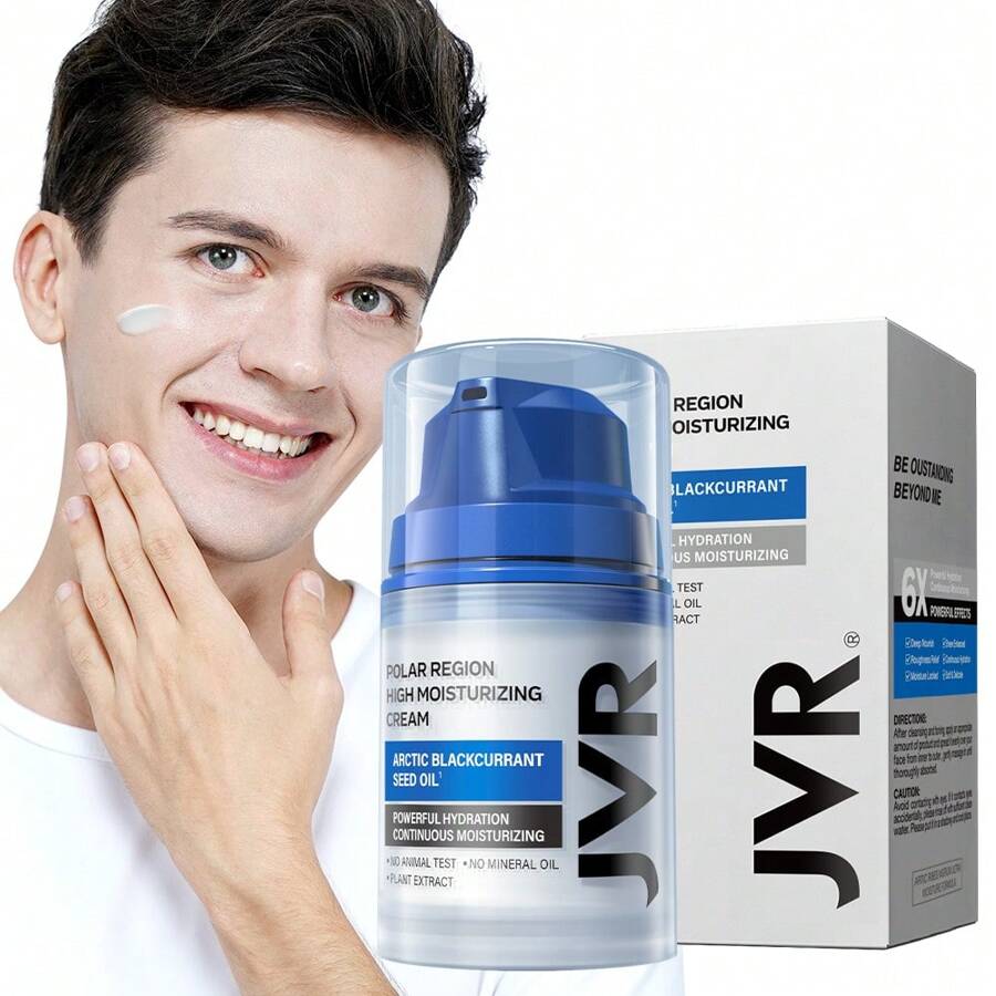 JVR Winter Lotion MEN Protect & Care Face Lotion Men Face Moisturizer For Dry Skin, JVR Oil-Free ...