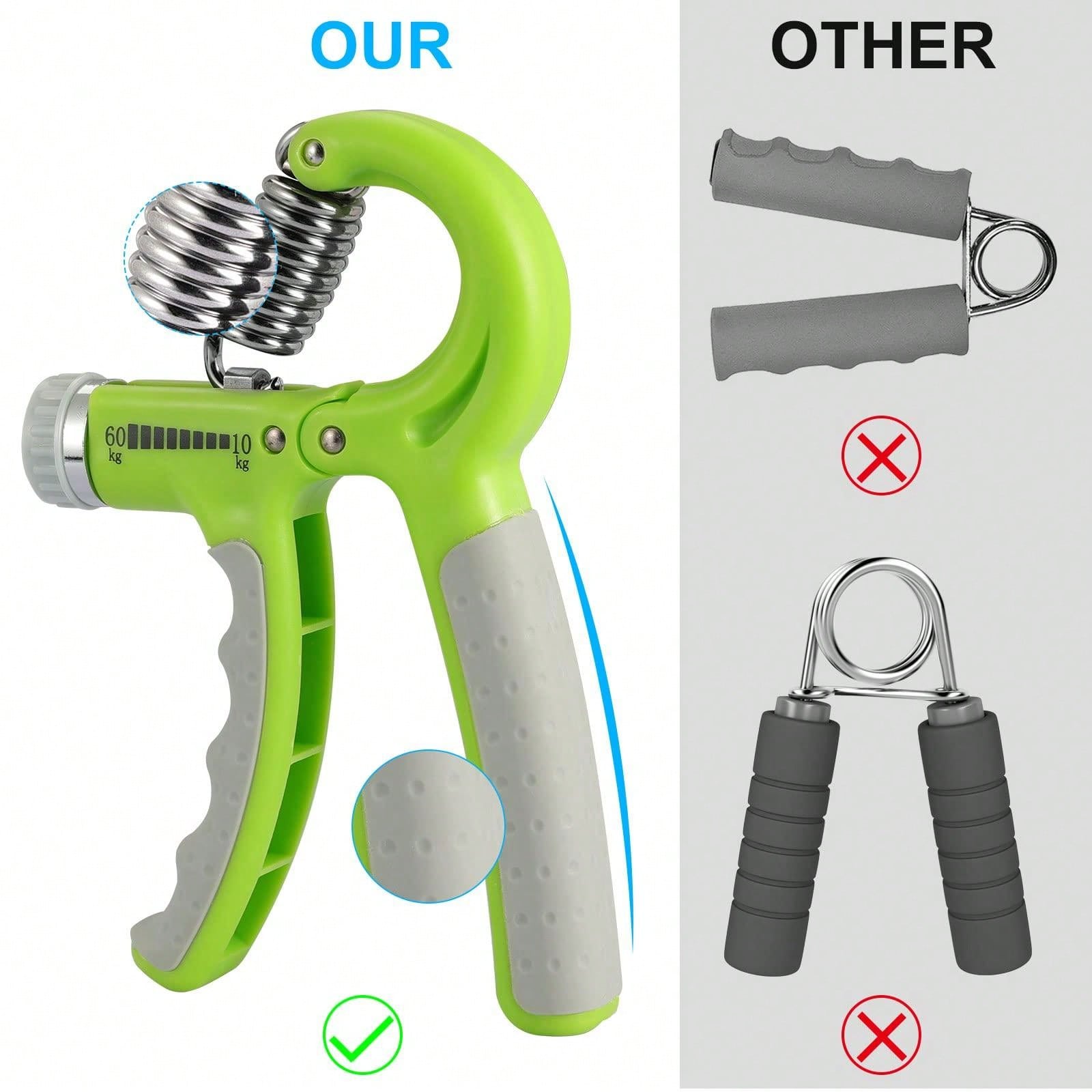 Adjustable Grip Strengthener, Hand And Forearm Strengthener, Suitable ...