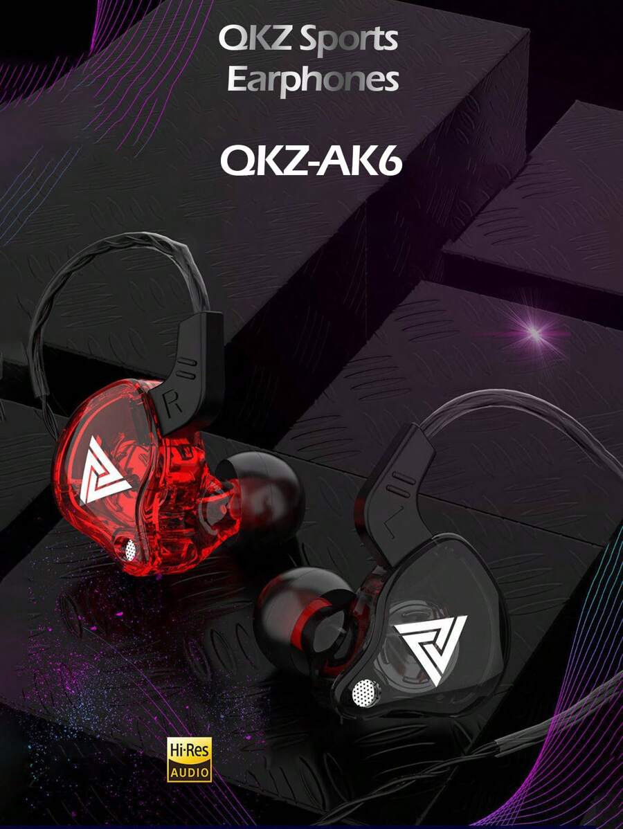 GM5 QKZ AK6 fone de ouvido com fio com microfone, cobre driver, fone de ...