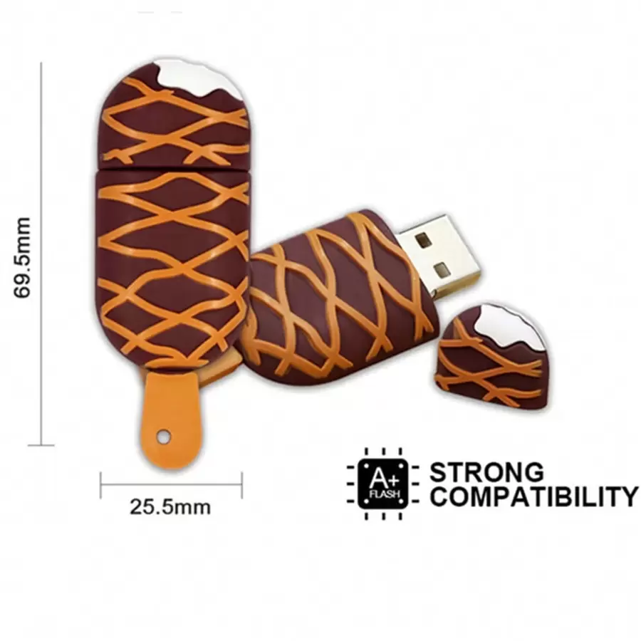 Memory-stick pendrive 128gb ice cream usb flash drive 64gb cute ...