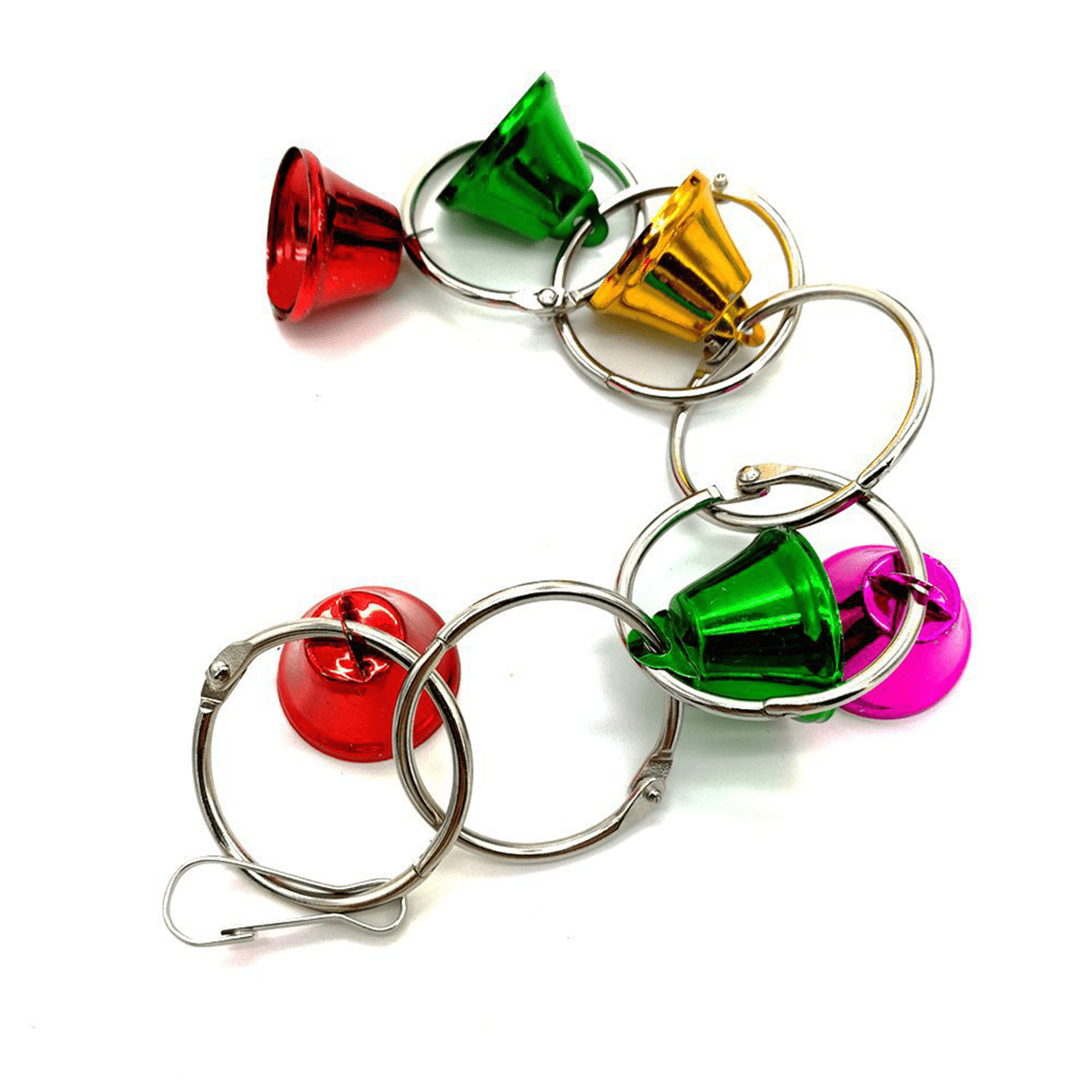 Parrot Bells Toy, Colorful Ringer Bells Swing Toy For Birds Budgies ...