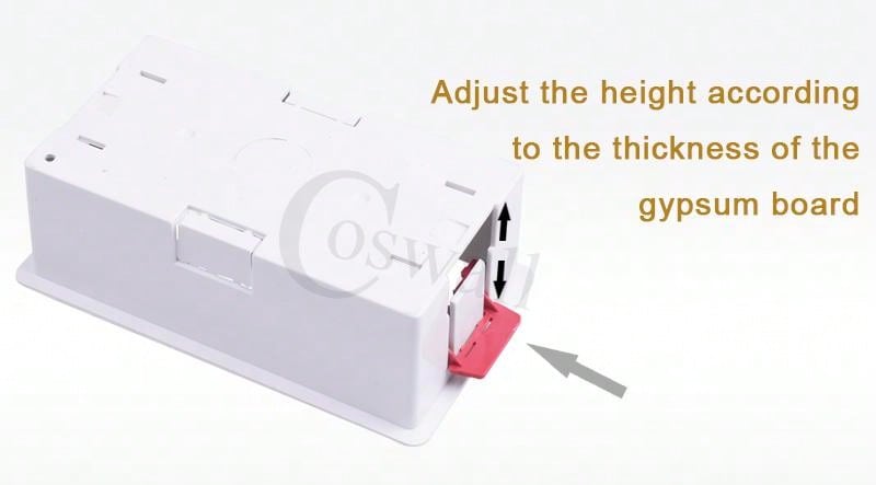 Coswall 2-gang 86 Style Gypsum Board Concealed 34mm Depth Size Wall ...