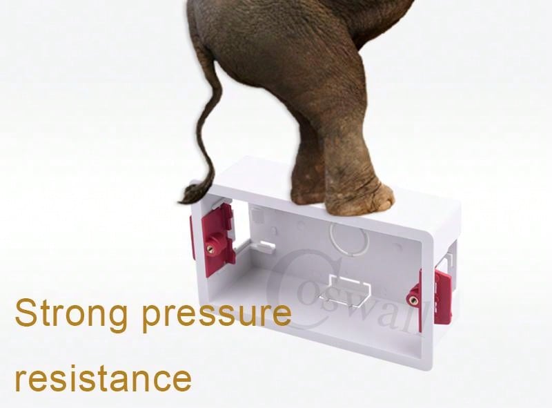 Coswall 2-gang 86 Style Gypsum Board Concealed 34mm Depth Size Wall ...