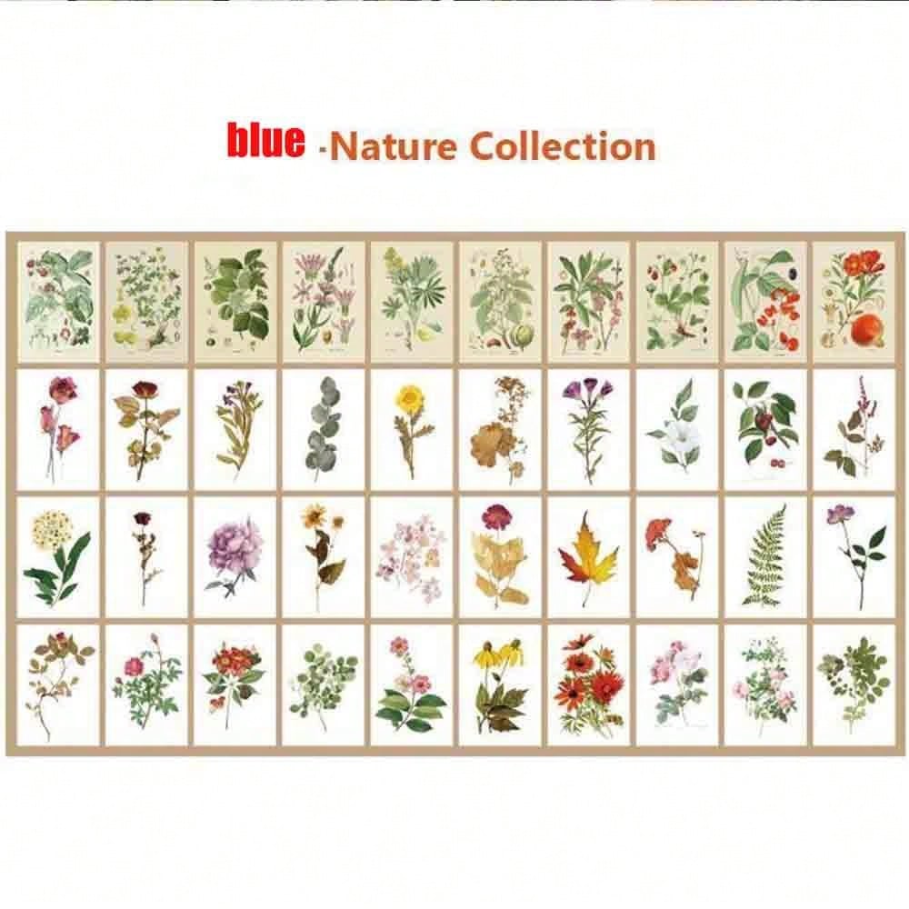80pcs/set Vintage Diary Stickers Mini Sticker Book Natural Collection ...