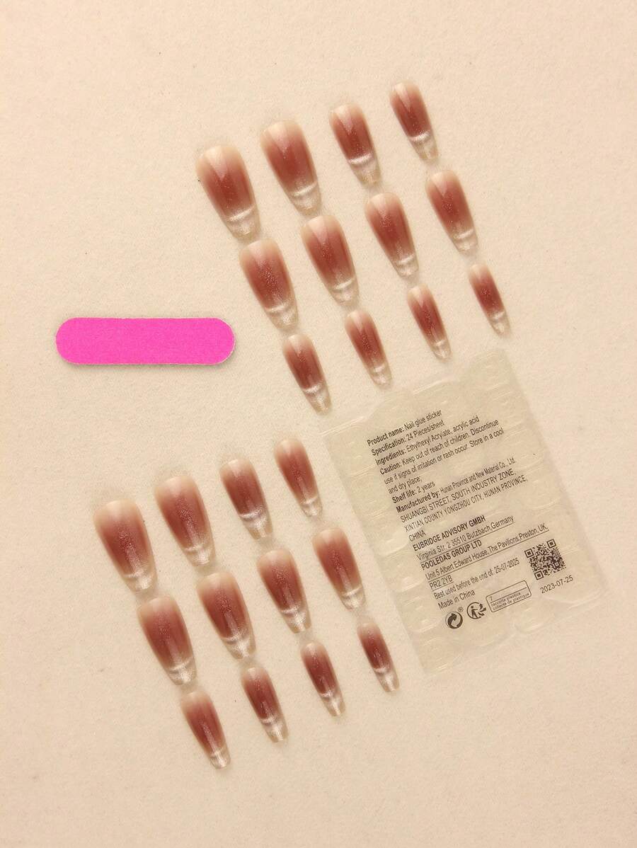 Instantly Upgrade Your Press On Nails Style With 24pcs Medium-Length ...