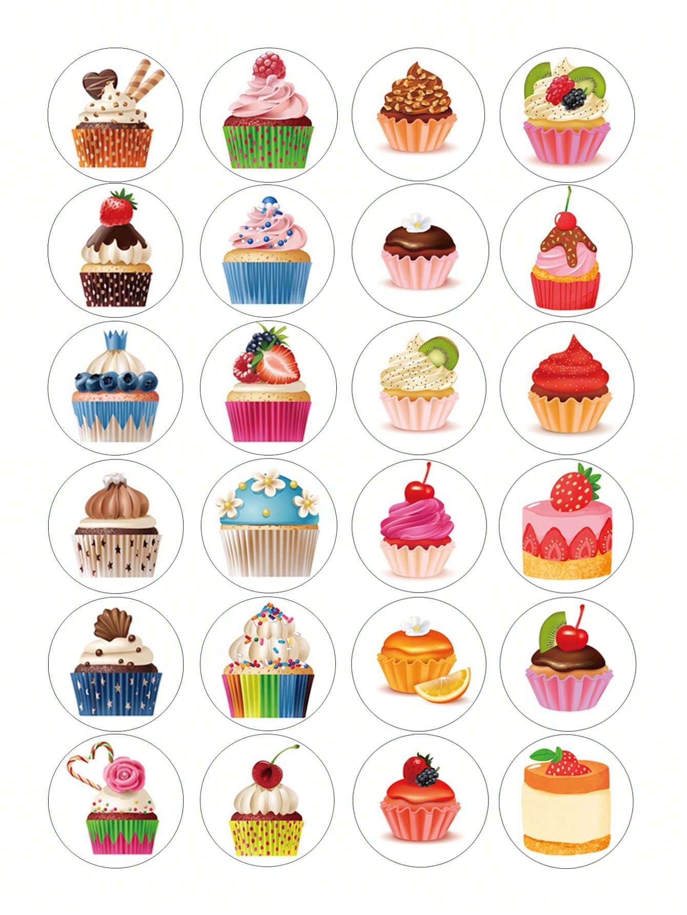 400 pcs Round Cake Stickers for Kids Teacher Reward Stickers School ...