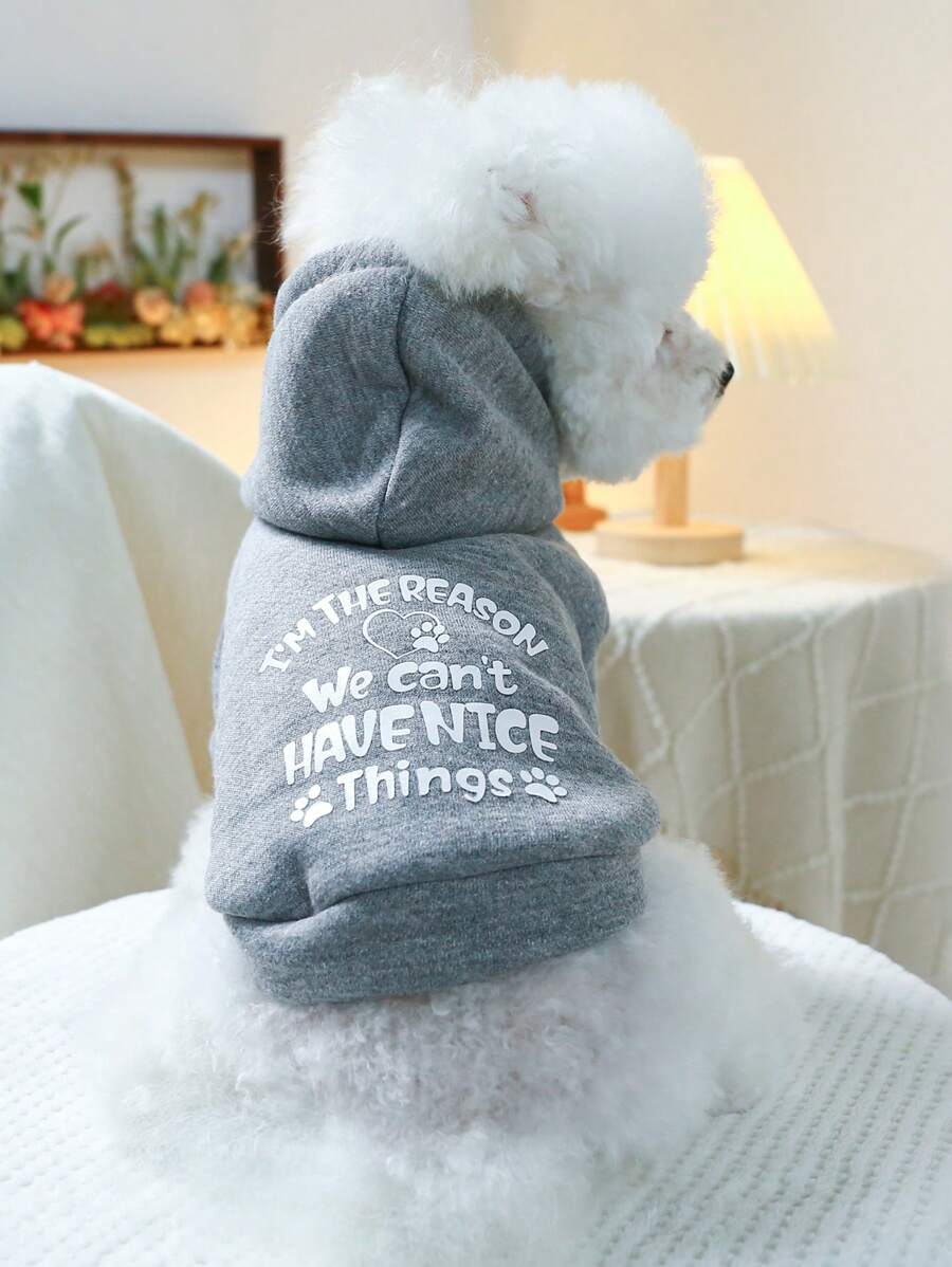1pc Pet Clothes Hoodies For Dogs/Cats, Plain Hoodies With Print, For ...