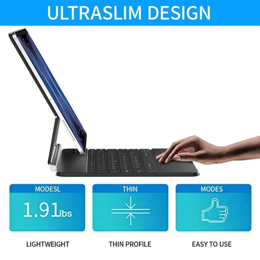 Tablett Tangentbord , Magi Tangentbord , Multi Rör iPad 12,9 tum ( 5:a ...