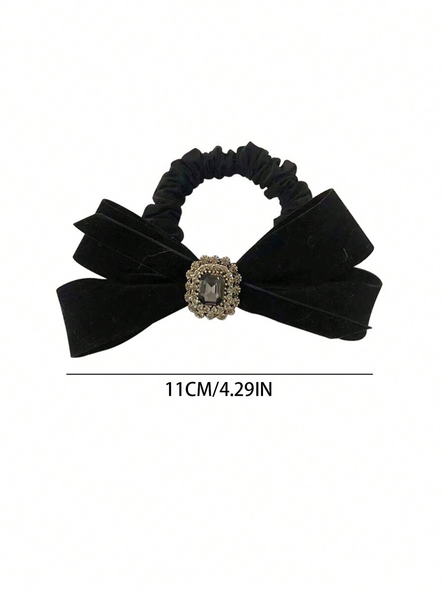 1pc Women's Velvet Bow Hair Tie Cute | SHEIN USA