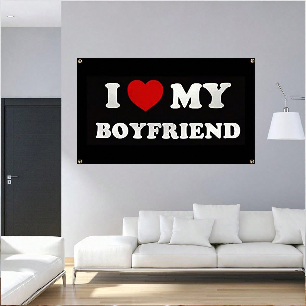 I Love My Boyfriend Flag I Heart My Boyfriend Flag 3x5FT 90x150cm Funny ...
