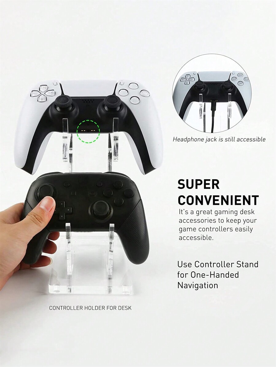 1pc Gaming Controller Stand: 2-layer Game Stand Accessory, Storage ...