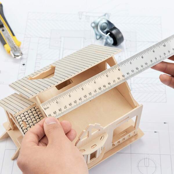 24 Pack 30cm Plastic Rulers 12 Inches Colourful Transparent Rulers with ...