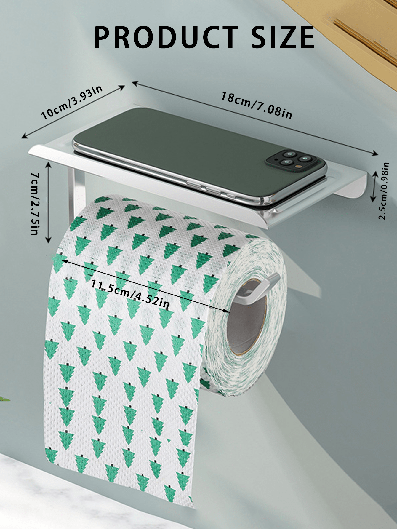 1 stuk Badkamer En Toilet Telefoonhouder Plank Met Op de muur ...