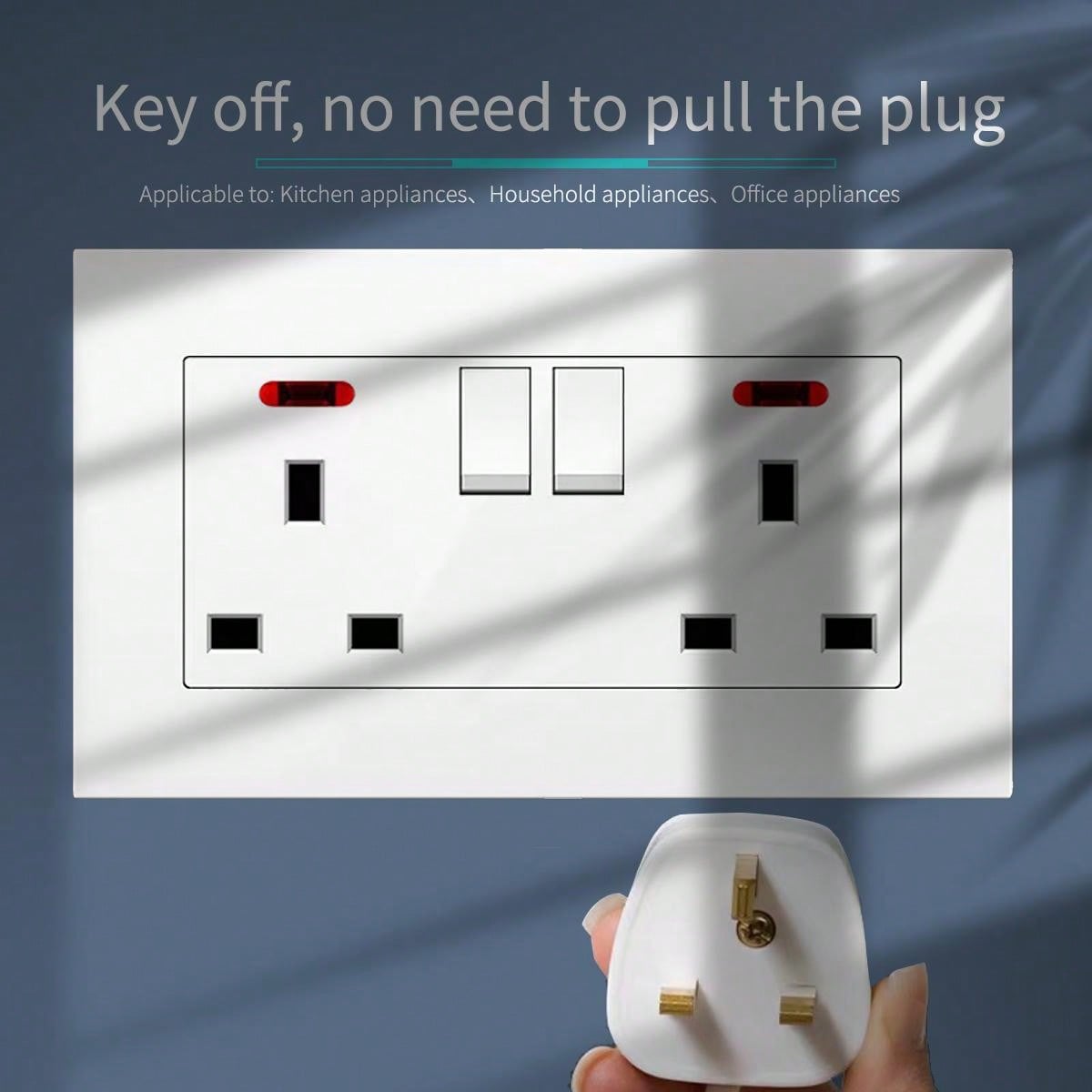 Dual 2-prong Outlets With Six Holes Wall Power Socket | SHEIN EUR