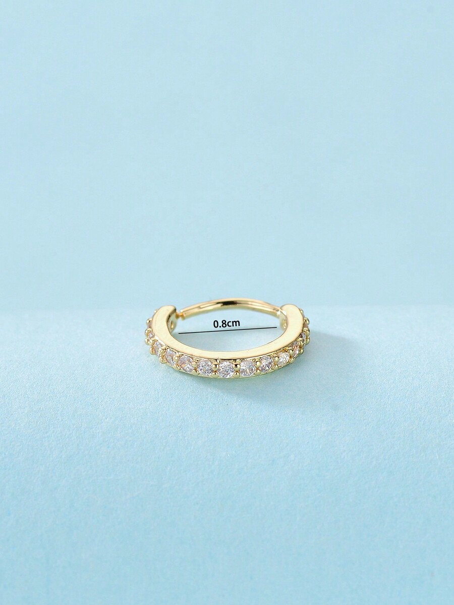 1pc Fashionable Micro Inlaid Super Sparkling Nose Ring For Women's ...