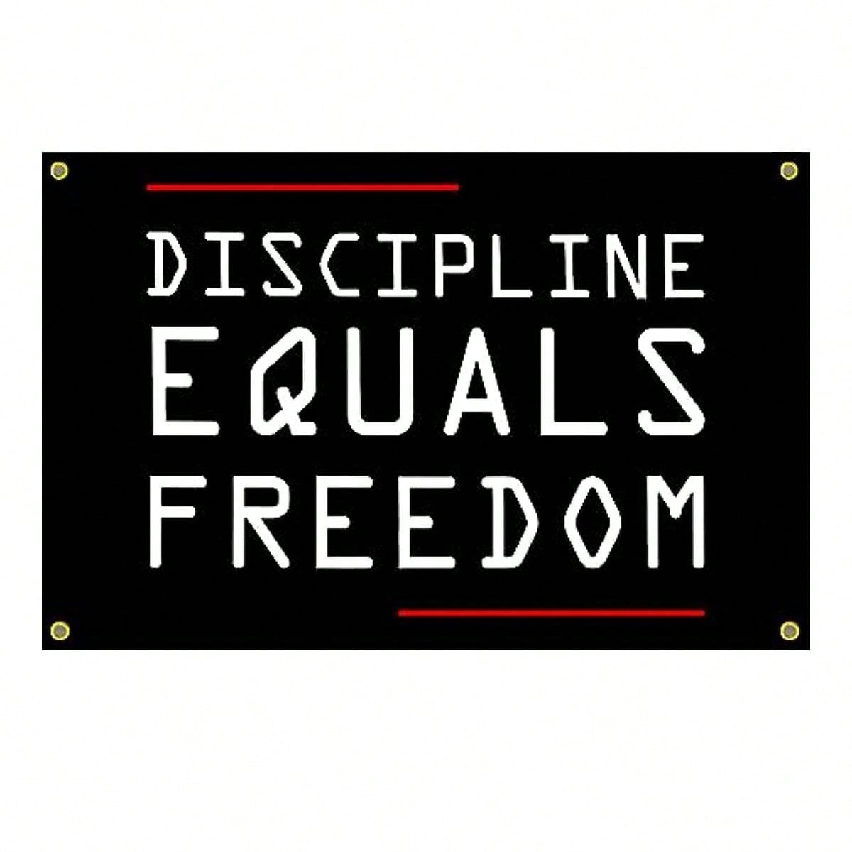 Discipline Equals Freedom Flag 3x5FT 90x150cm Motivational Flag for ...
