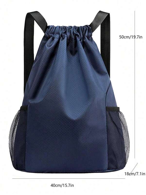 Sports Drawstring Backpack String Bag Sackpack With Large Capacity Gym ...