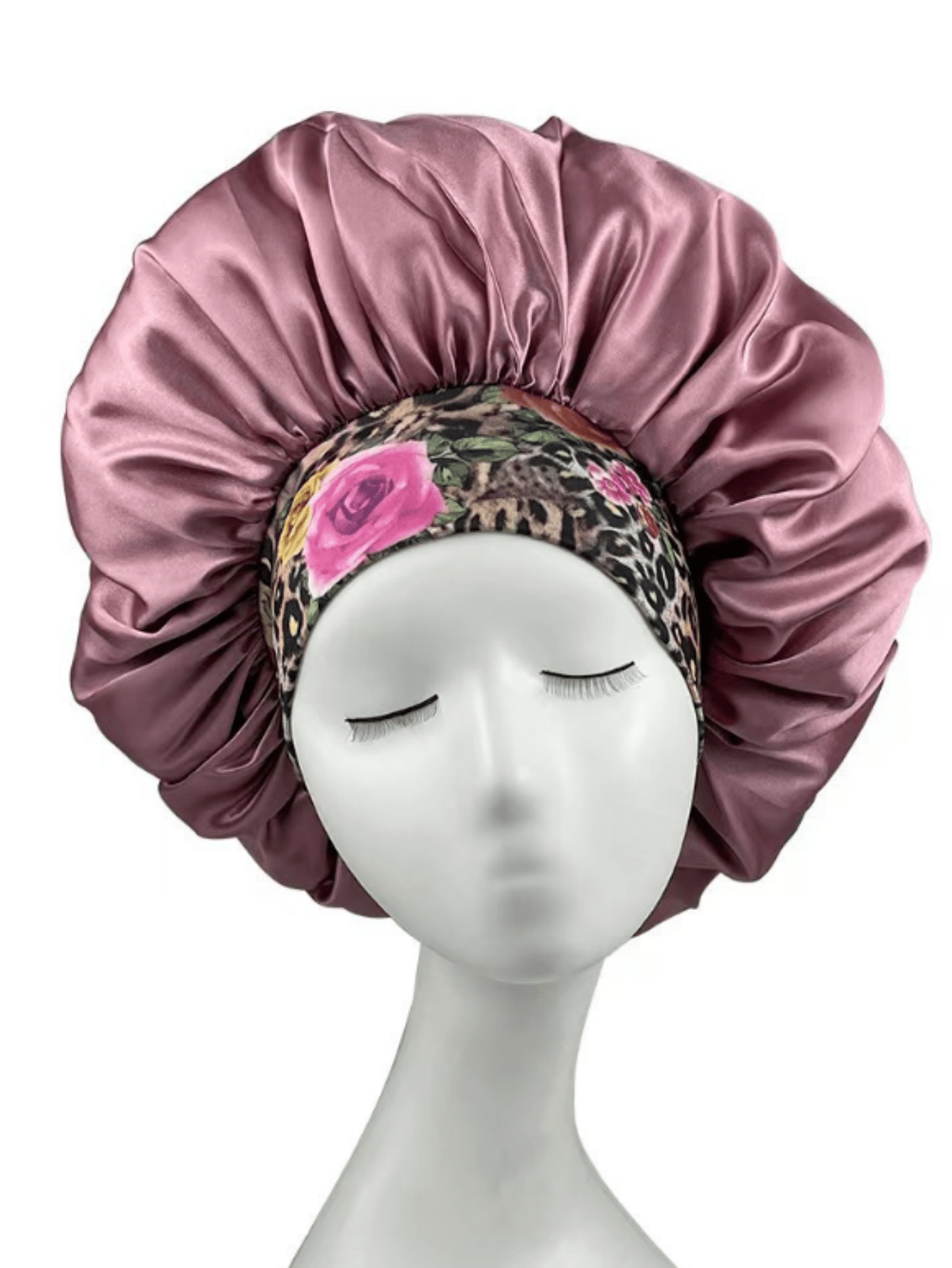1pc Extra Large Satin Bonnets For Sleeping, Hair Bonnets For Women ...