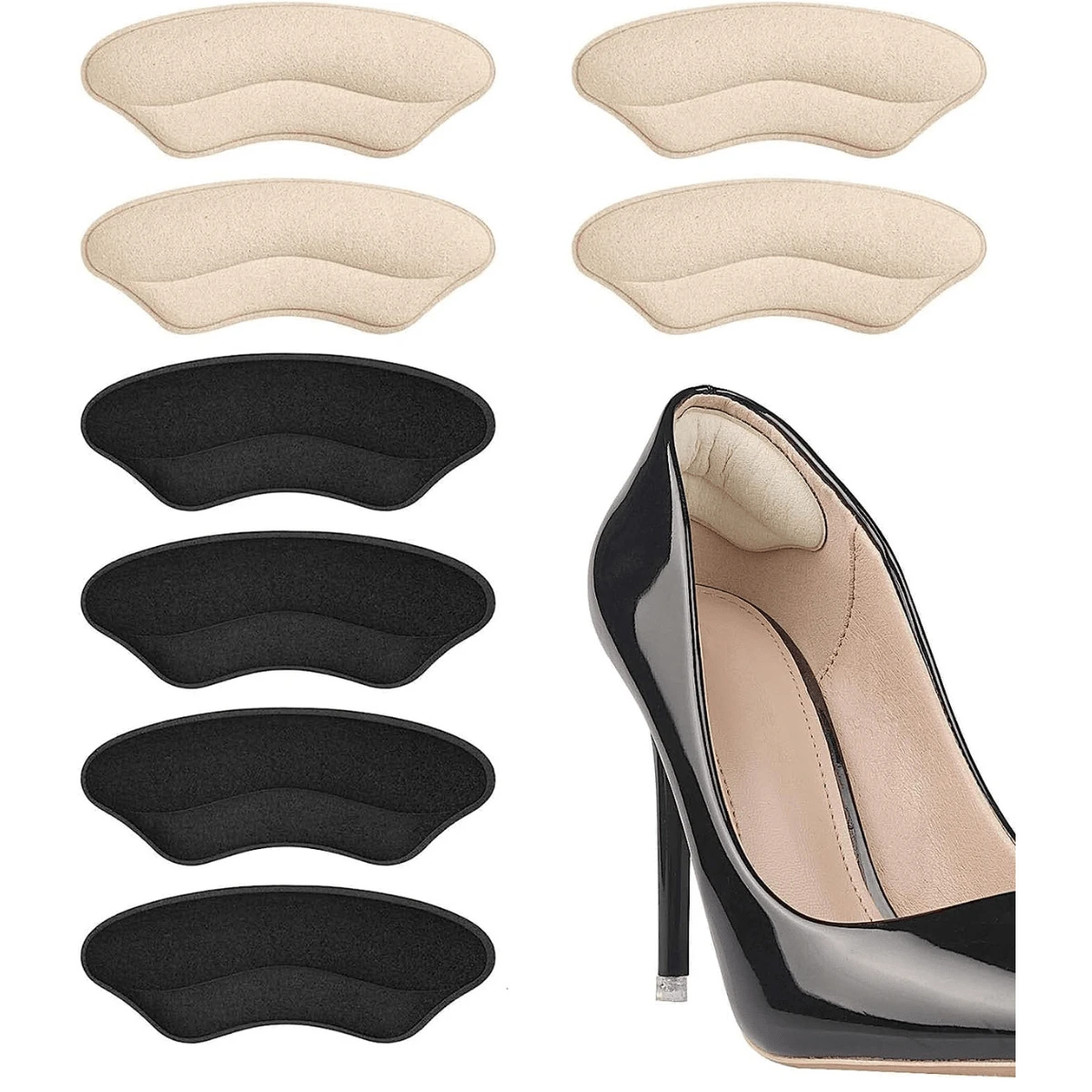 4pairs Heel Pads Anti-Slip Heel Grips Prevent Heel Slipping Reduce ...