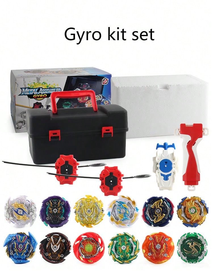 A Set Of Kids' Gyro Tool Box Sports Arena Storage Kit With 12 Burst ...