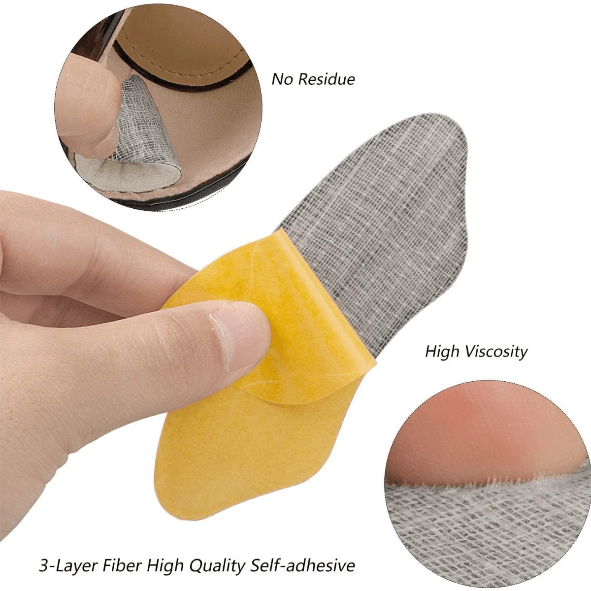 4pairs Heel Pads Anti-Slip Heel Grips Prevent Heel Slipping Reduce ...