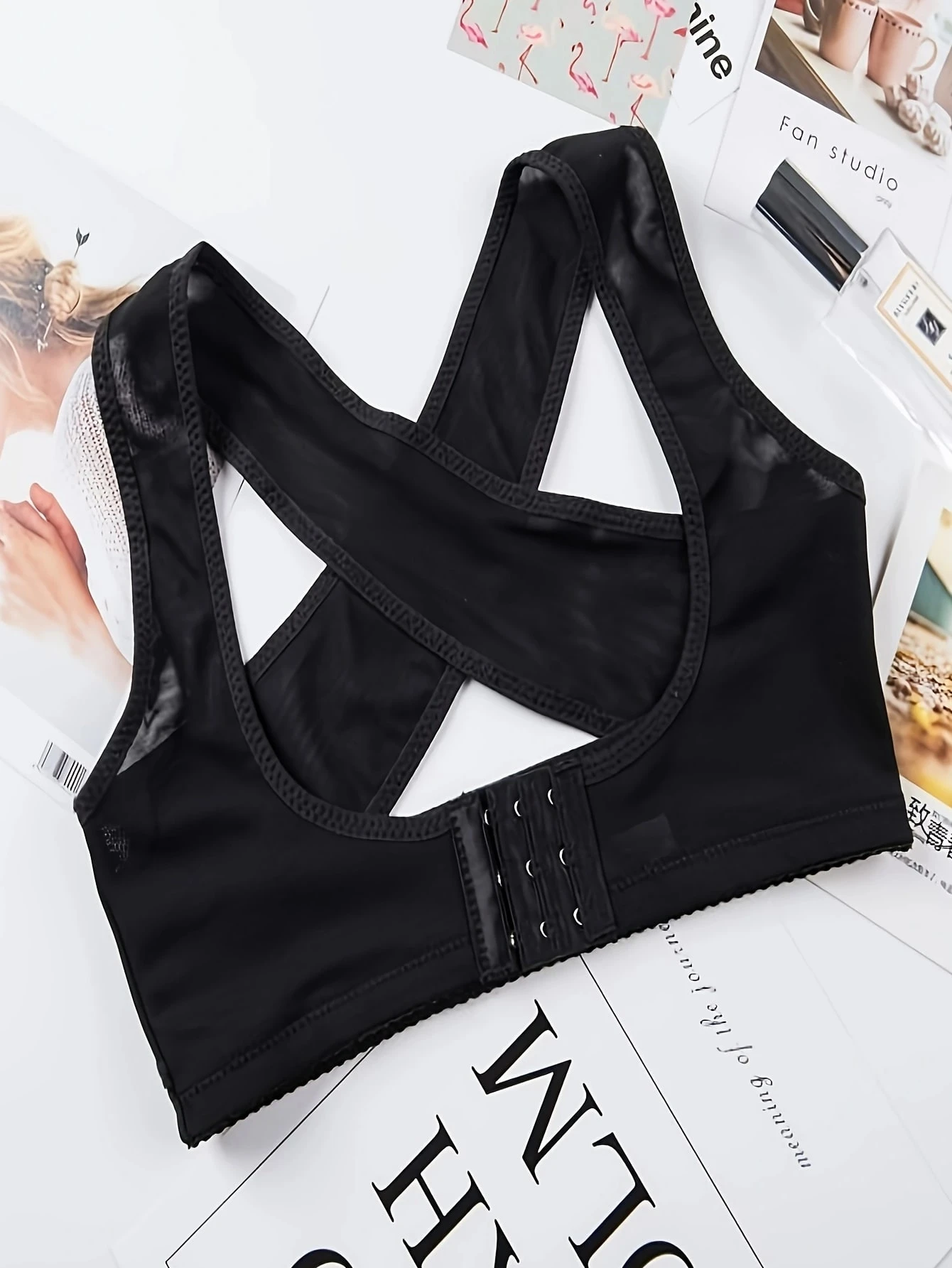 Women Posture Corrective Sports Bra, Back Support Chest Expansion ...