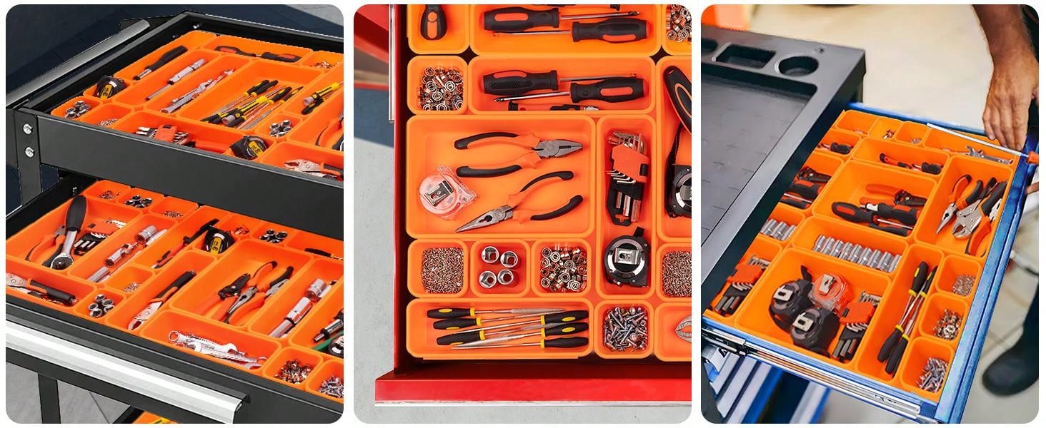 45 Pack Tool Box Organizer Tool Tray Dividers, Toolbox Drawer ...