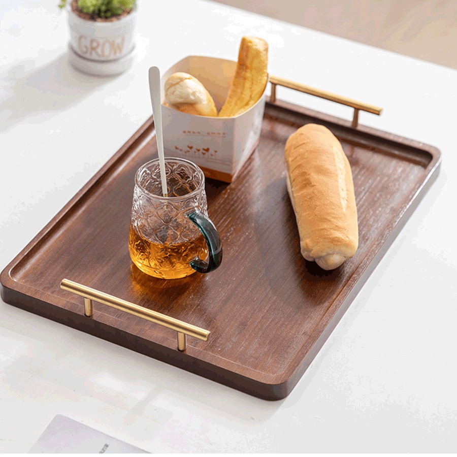 Modern Chinese Style Wooden Tea Tray With Handle Made Of Bamboo Tray ...