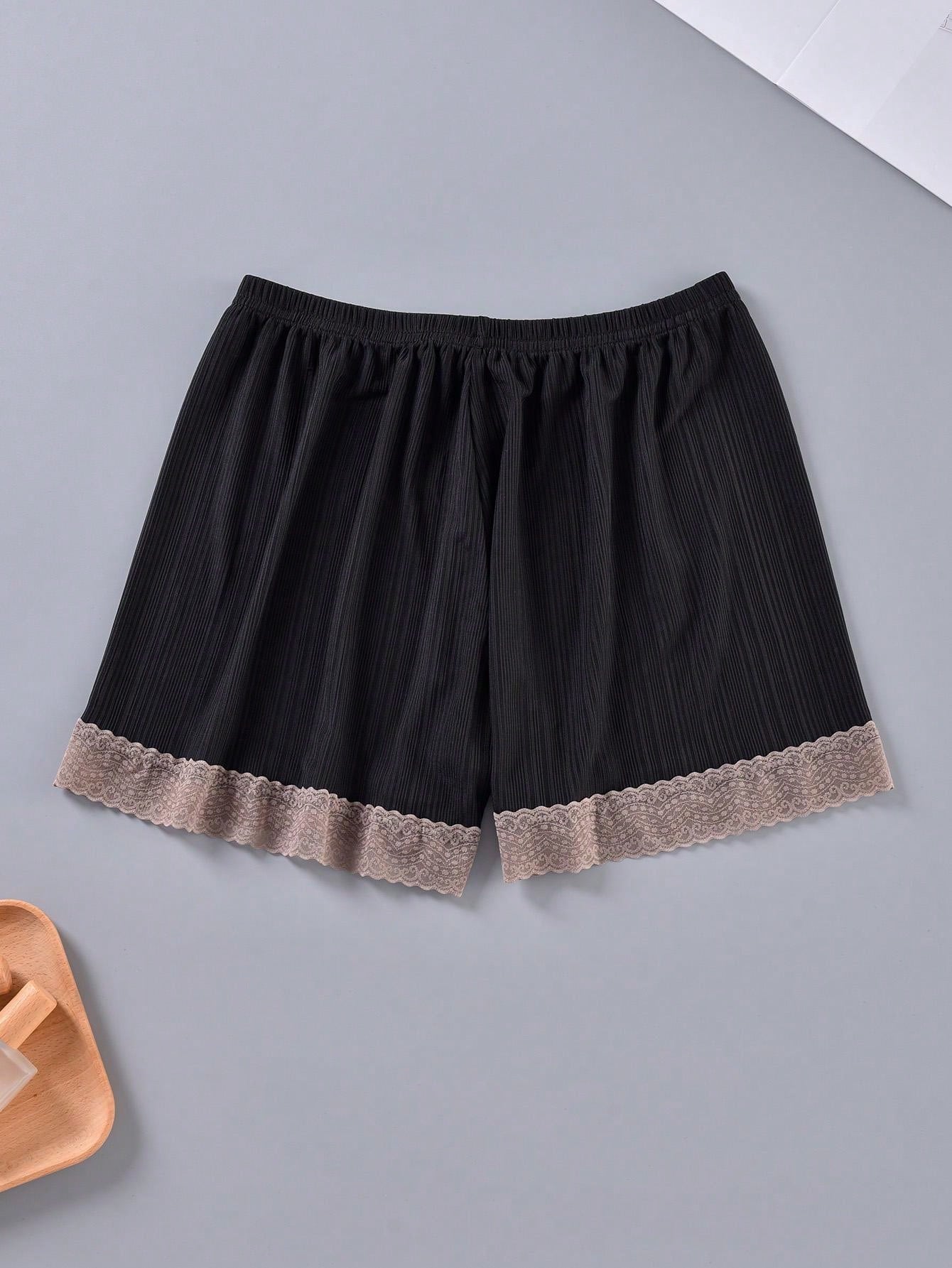 Women's Safety Shorts Lace Trim Seamless Thin Underwear Shorts For ...