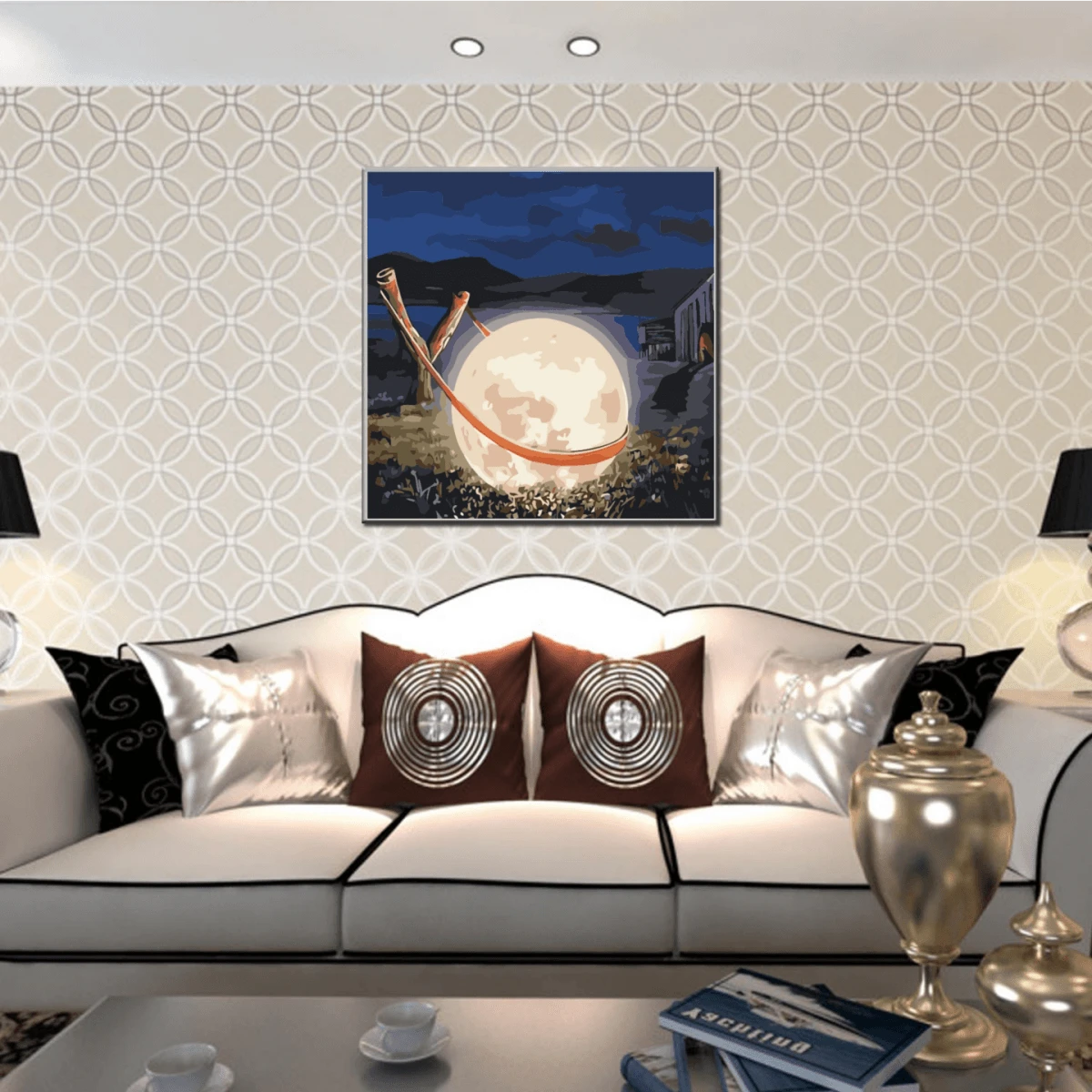 Diy Digital Painting, Minimalist Heal Style Handmade Fill-in Decoration ...