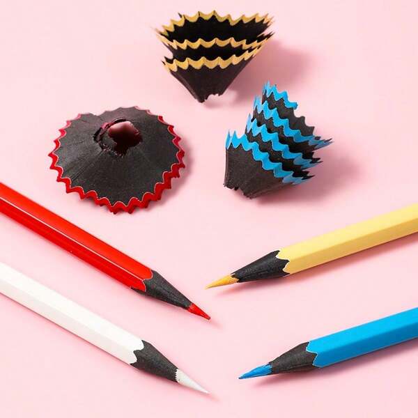 1 Bucket 12pcs Little Yellow Duck Erasable Colored Pencils Set For ...