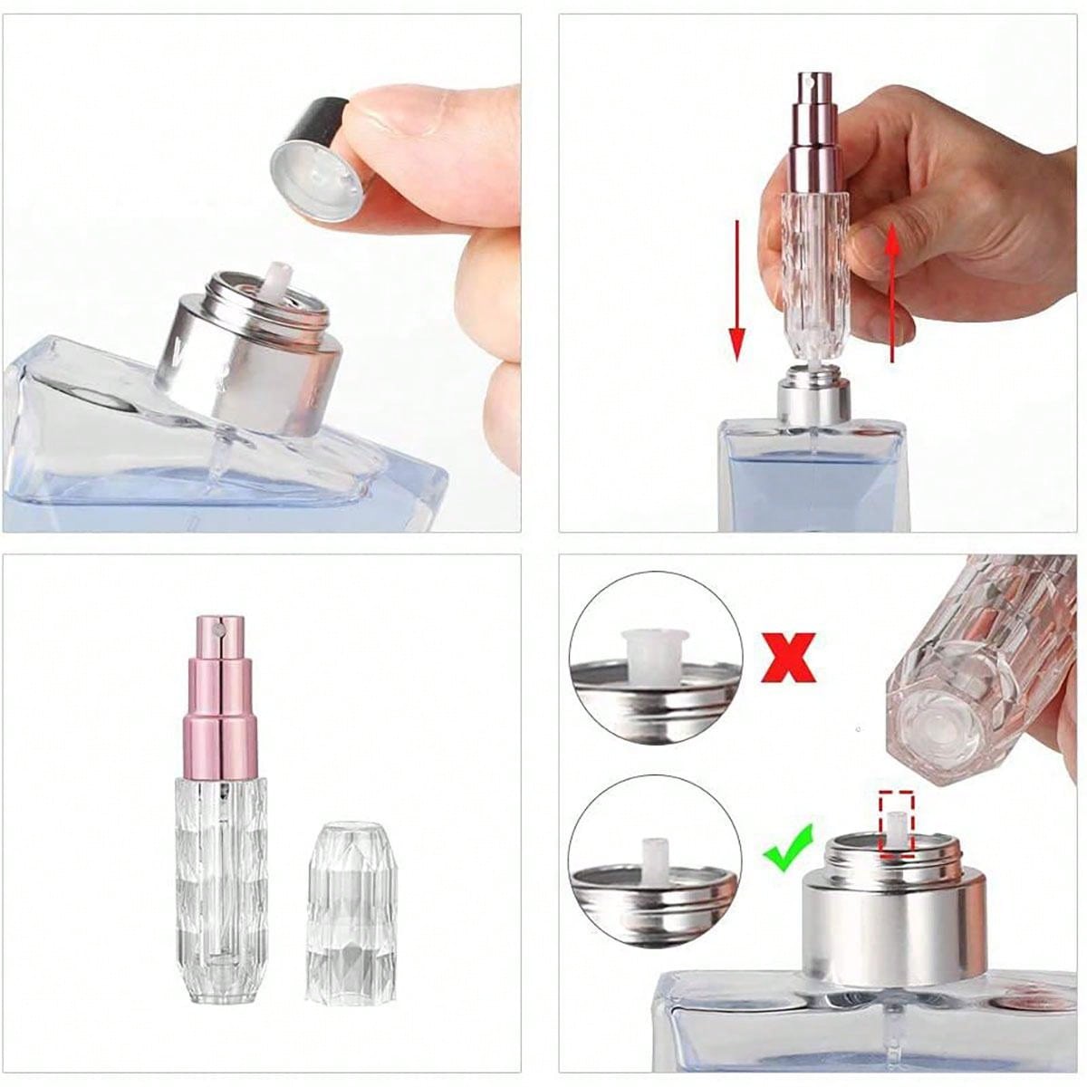 In Stock 5ml Crystal Perfume Dispenser With Pump Bottom Filler Spray ...