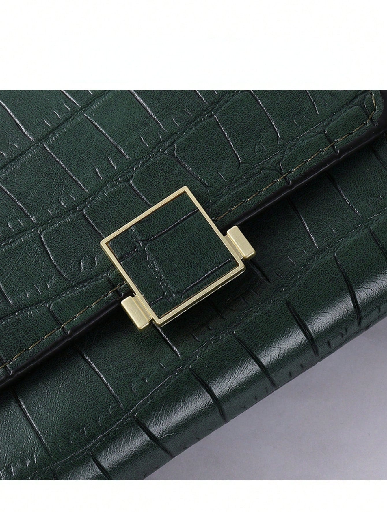 1 ST Krokodil Reliëf Flap Kleine portemonnee Kaarthouder Portemonnee ...