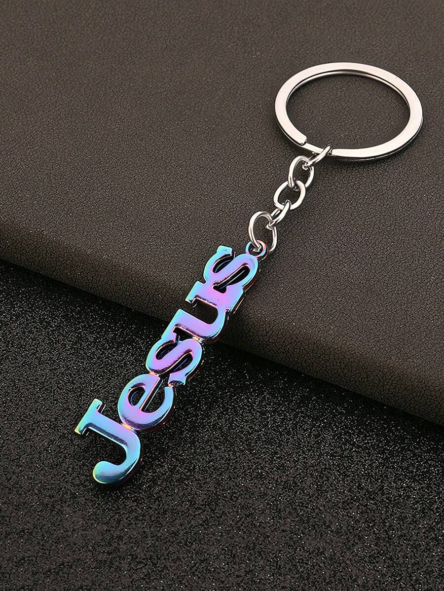 Street Metallic Keychain Pendant With English Alphabet For Car Keys ...