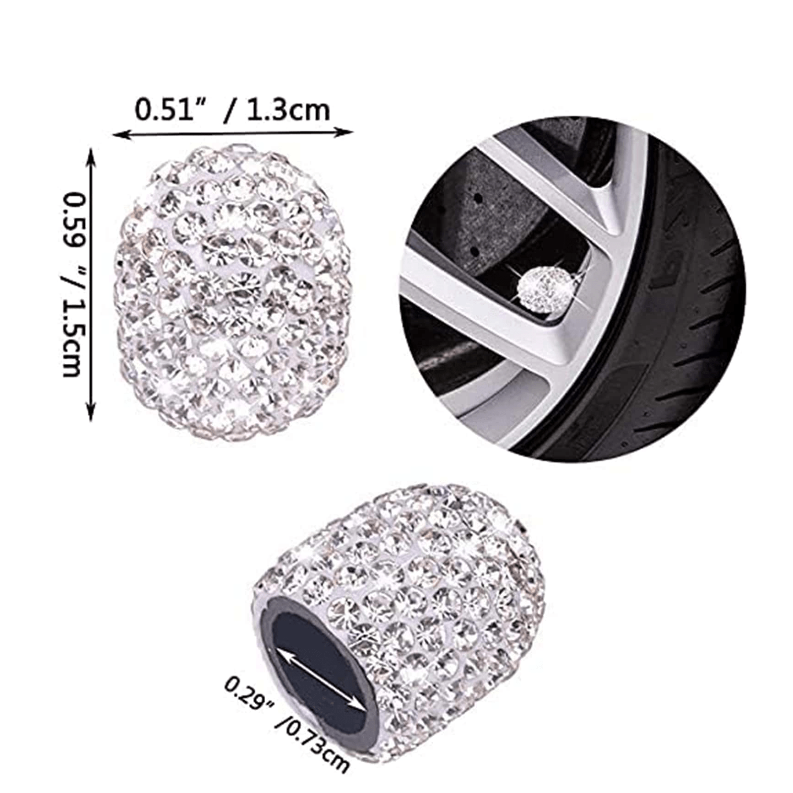 Bling Rhinestone License Plate Frames 2 Pack- AIRXWILLS Rhinestone ...