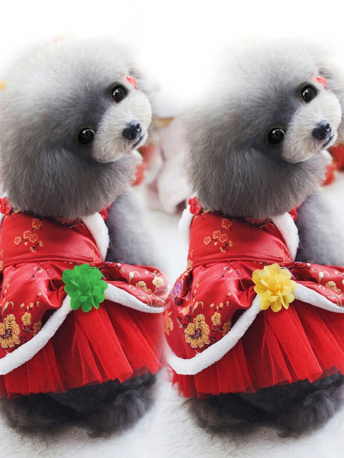 Random New Pet Formal Dress, Wedding Celebration Costume For Dogs And ...