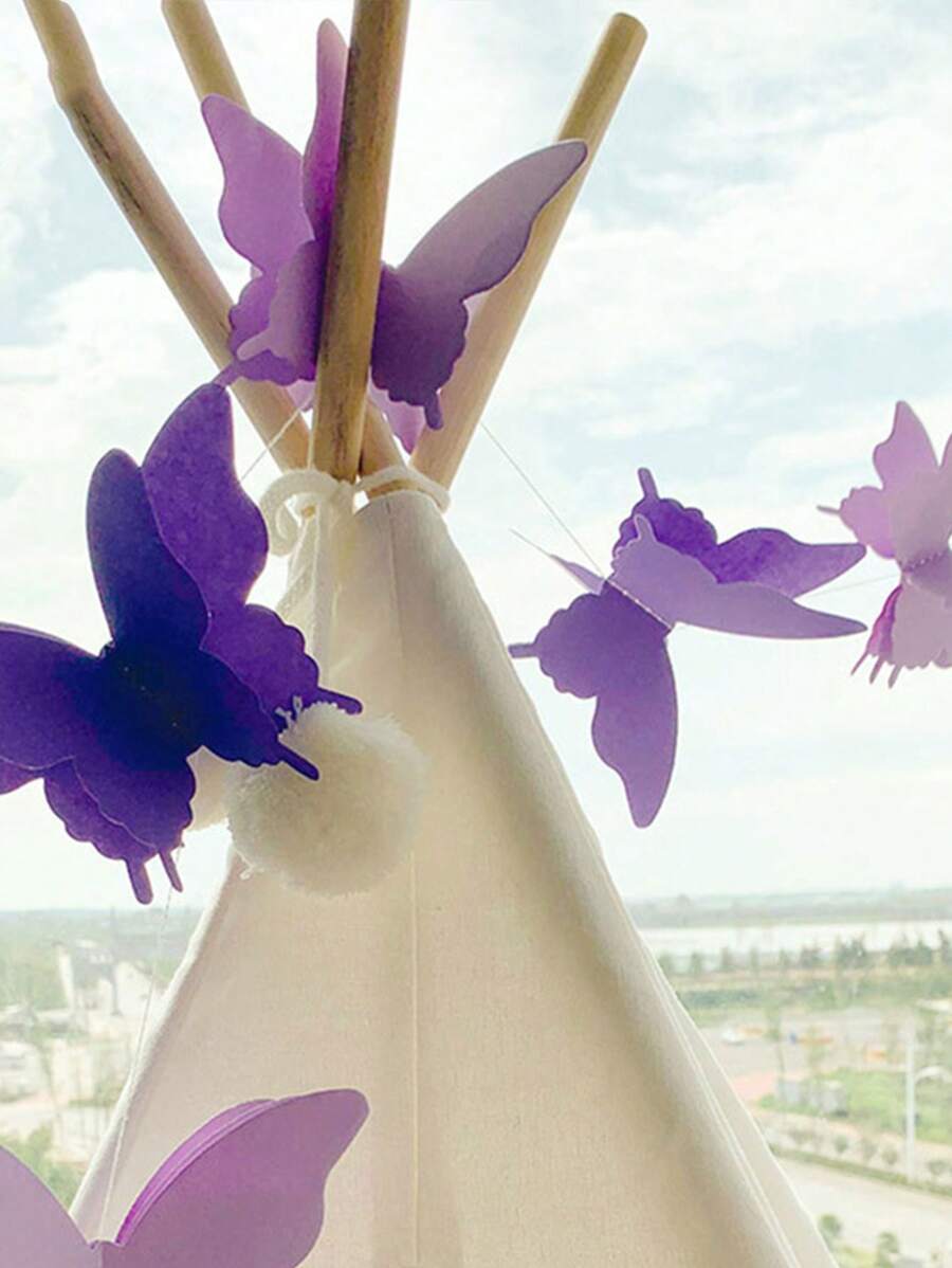 2M Paper Butterfly Garland Hanging Banner Flag Paper Butterfly String ...