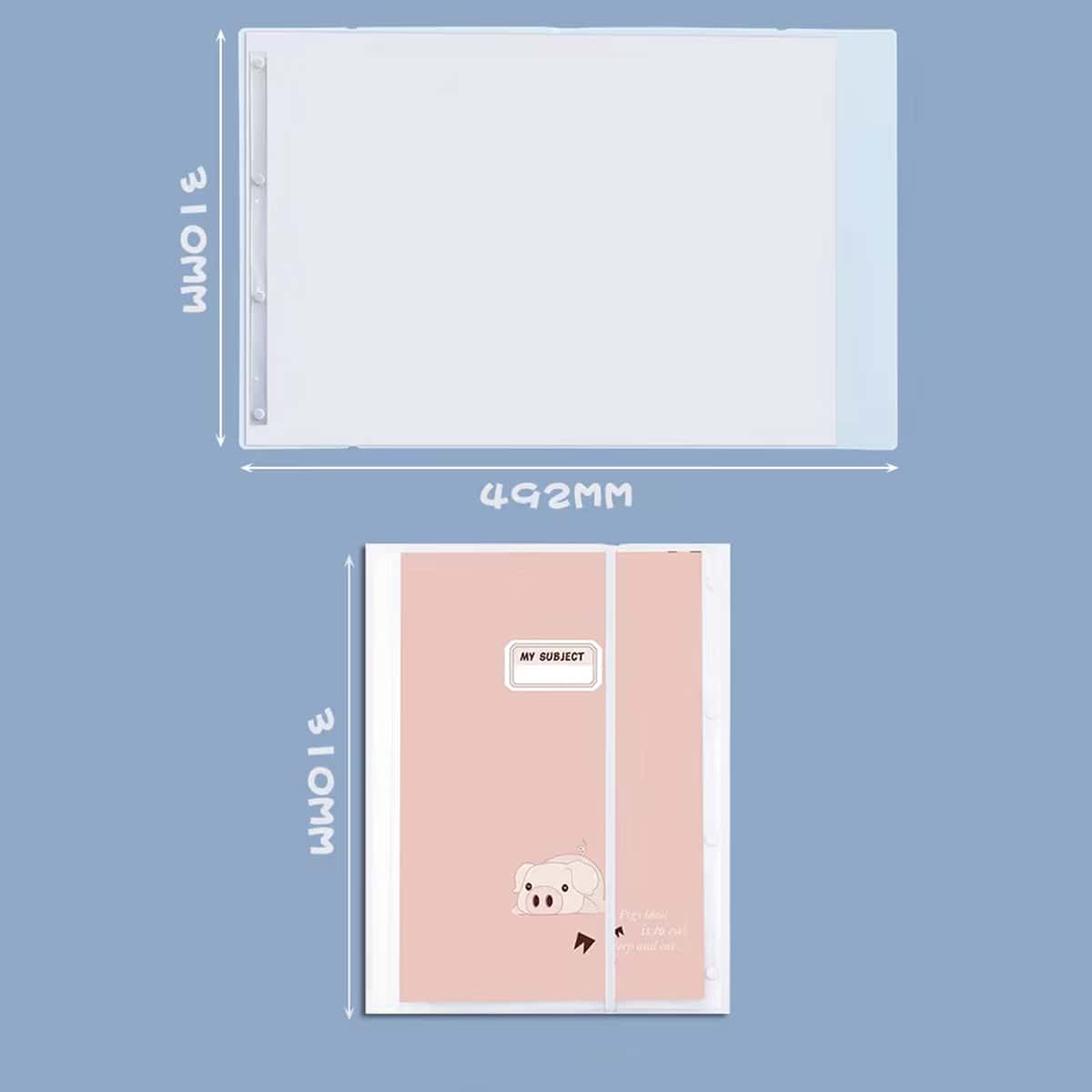 30-page A4 Strawberry Themed Exam Paper Organizer File Folder ...