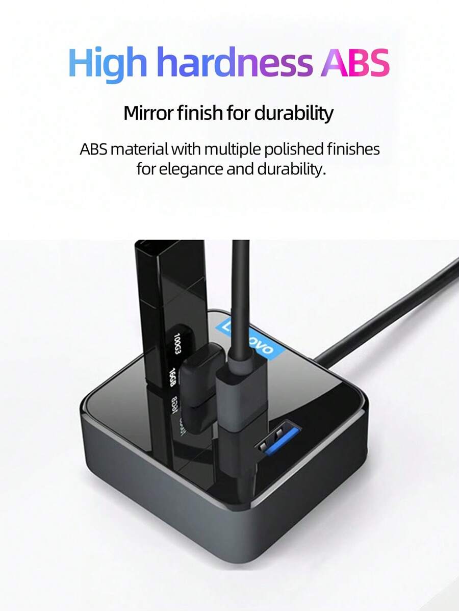 Lenovo USB-C Hub (4-in-1) 4 USB-A Data Ports, USB C Hub Multiport Adapter | SHEIN EUR