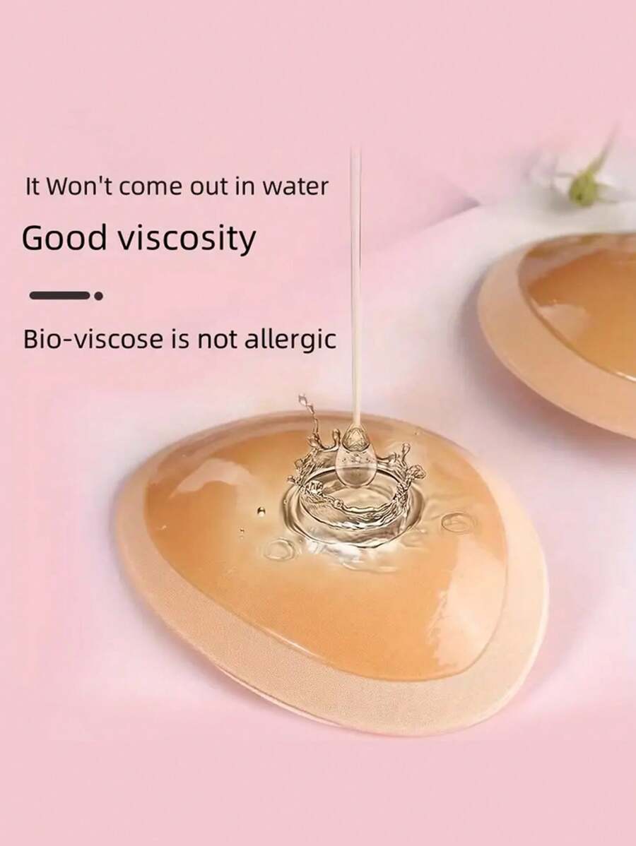 2pcs/pair Ladies' Bikini Underwear Sponge Bra Pads With Adhesive Design ...