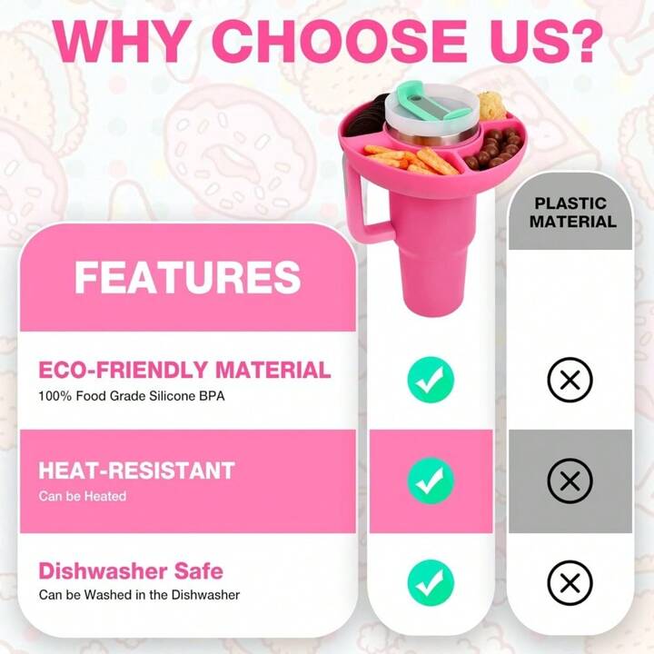 Bol Micro Onde Lave Vaisselle Bol à Collation Silicone Pour Tasse ...