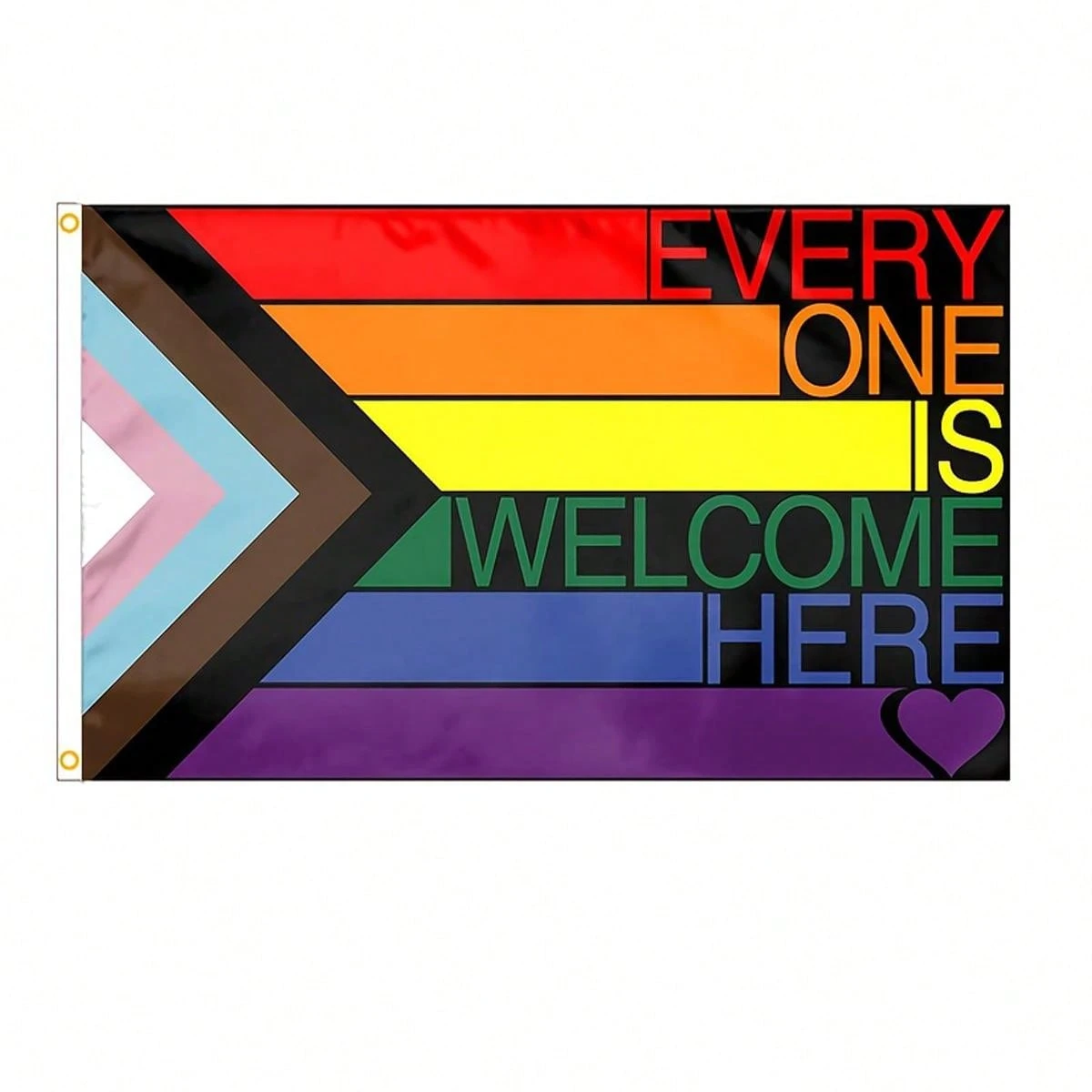 Progress Rainbow Flag 3x5FT 90X150cm Rainbow Flags Everyone Is Welcome ...