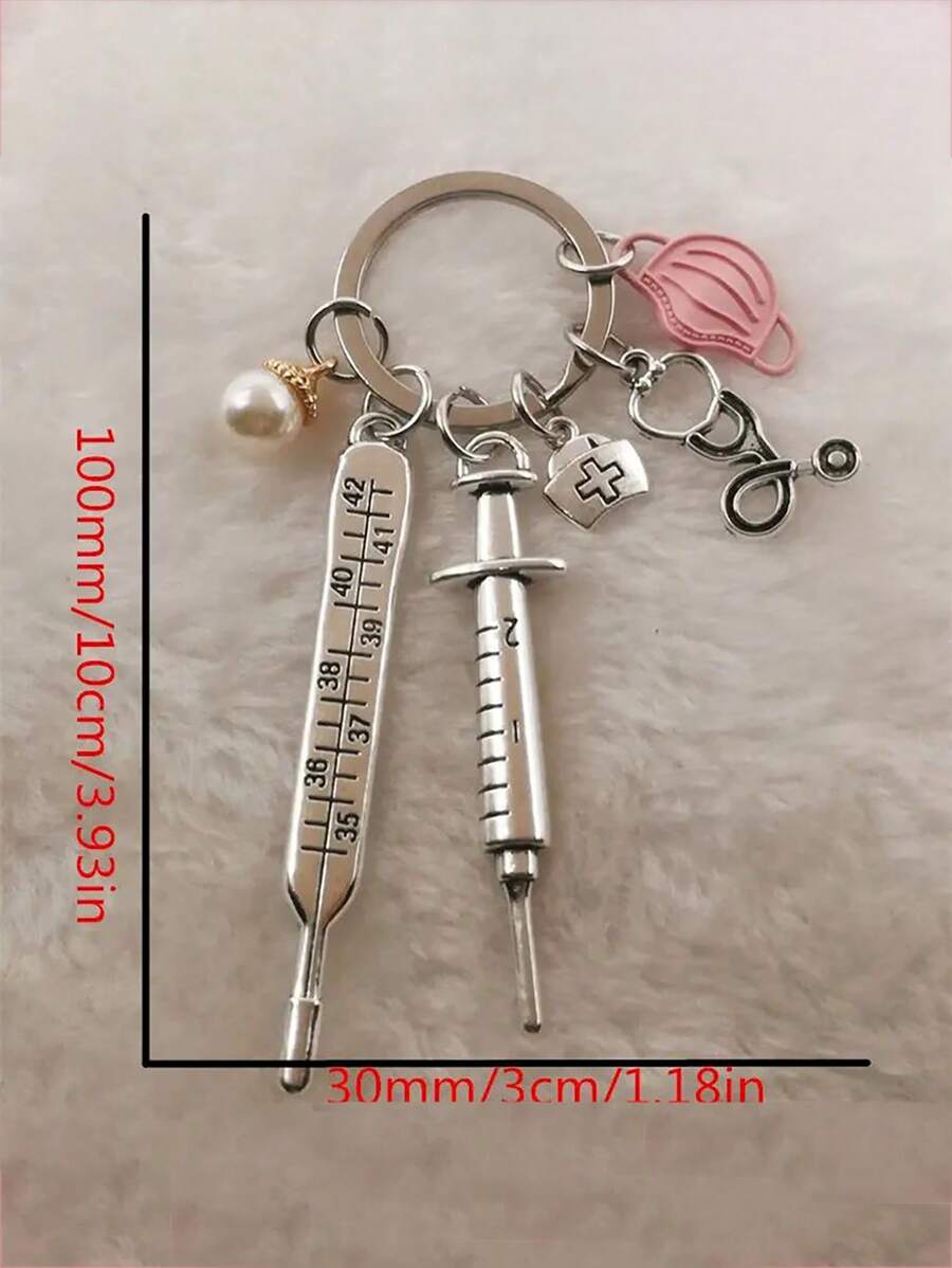 Unique Medical Tool Keychain Set - Stethoscope, Syringe & Mask ...