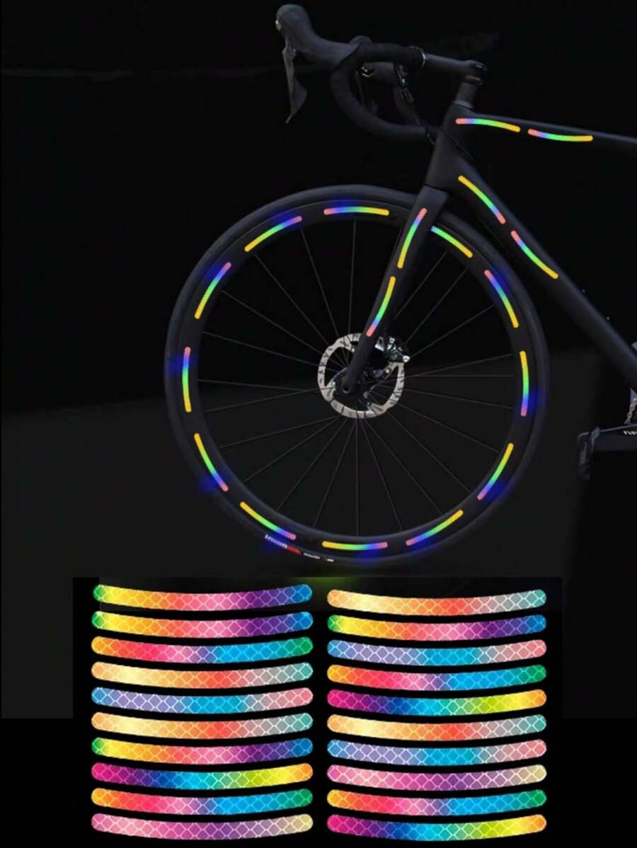 20pcs Motorcycle Reflective Wheel Rim Stripe Decal | SHEIN USA