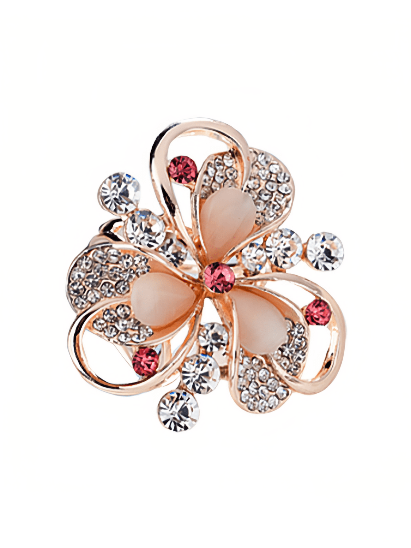 One-Piece Women'S Multi-Purpose Three-Ring Scarf Buckle Zinc Alloy Cat ...