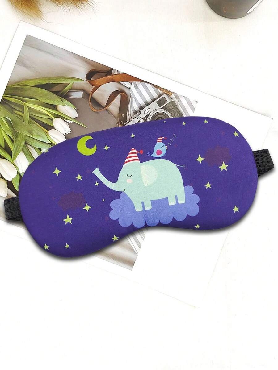 1pc Cute Eye Mask, Modern Style Polyester Fiber For Sleep And Light ...