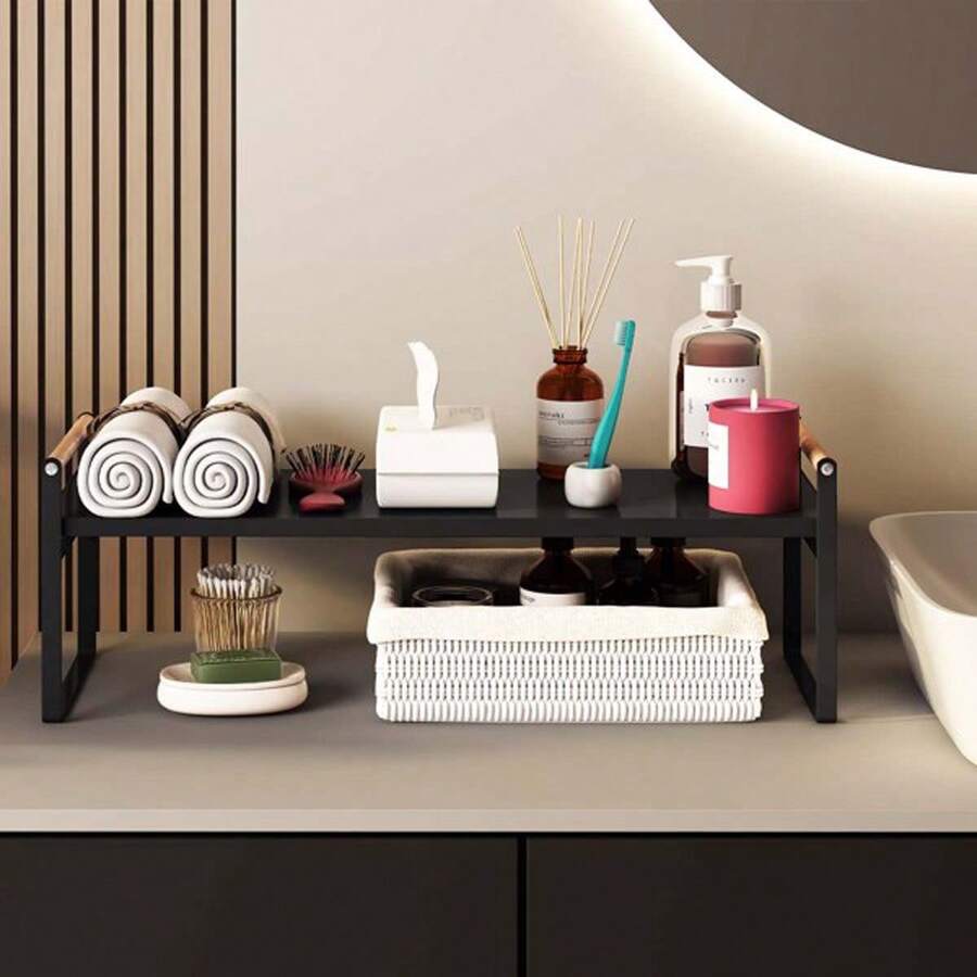 1PCS Retractable Frames Expandable Cabinet Shelf Organizer,Stackable ...