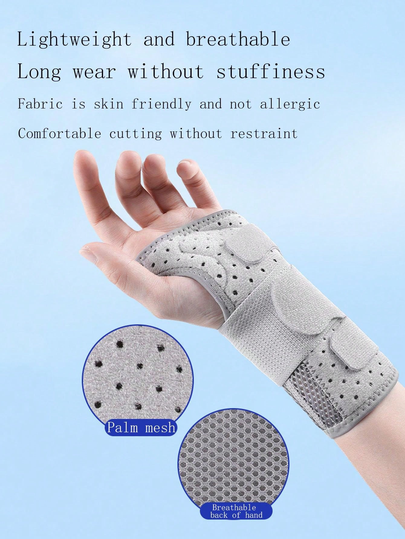 Left Hand Wrist Support Brace For Sprain, Tenosynovitis, Fracture ...